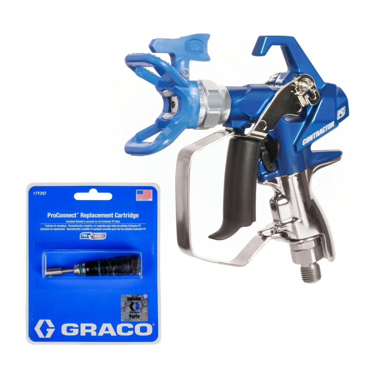 GRACO Contractor PC Compact Airless Spray Gun with RAC X 19Y349 – GO ...