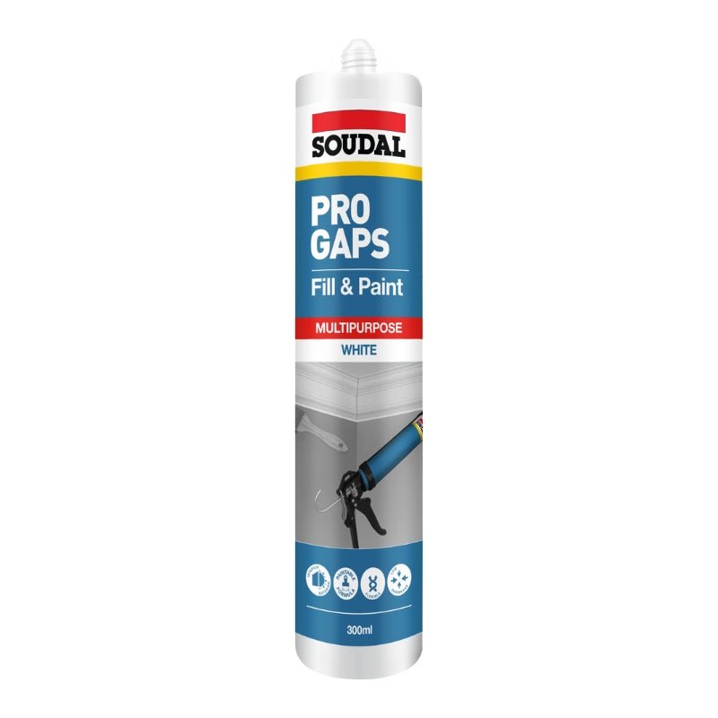 Soudal Pro Gaps Fill & Paint Gap Filler 300ml | GO Industrial