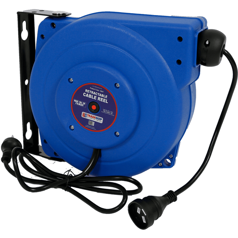 TRADEQUIP Retractable Cable Reel 10A x 15m 1994T – GO Industrial